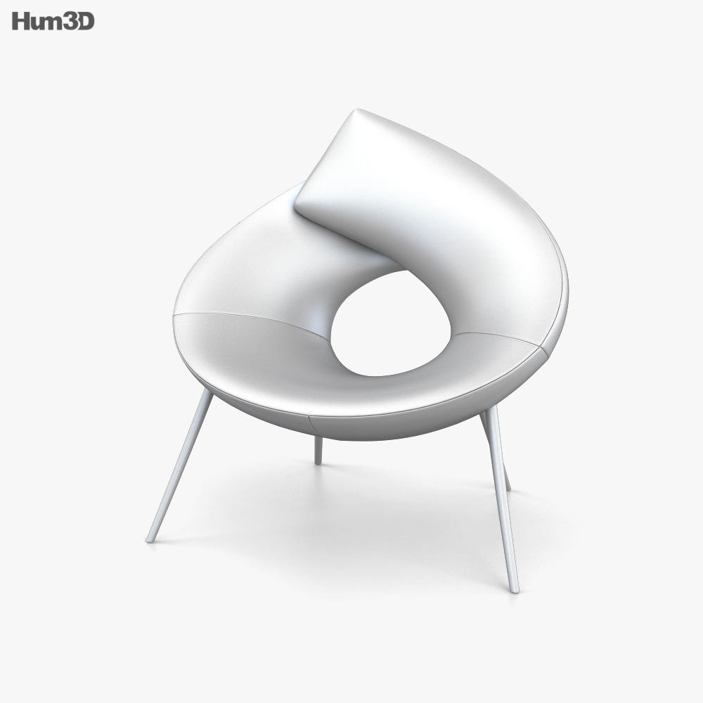 Bonaldo Lock Armchair 3D model - Download in MAX, OBJ, FBX, C4D