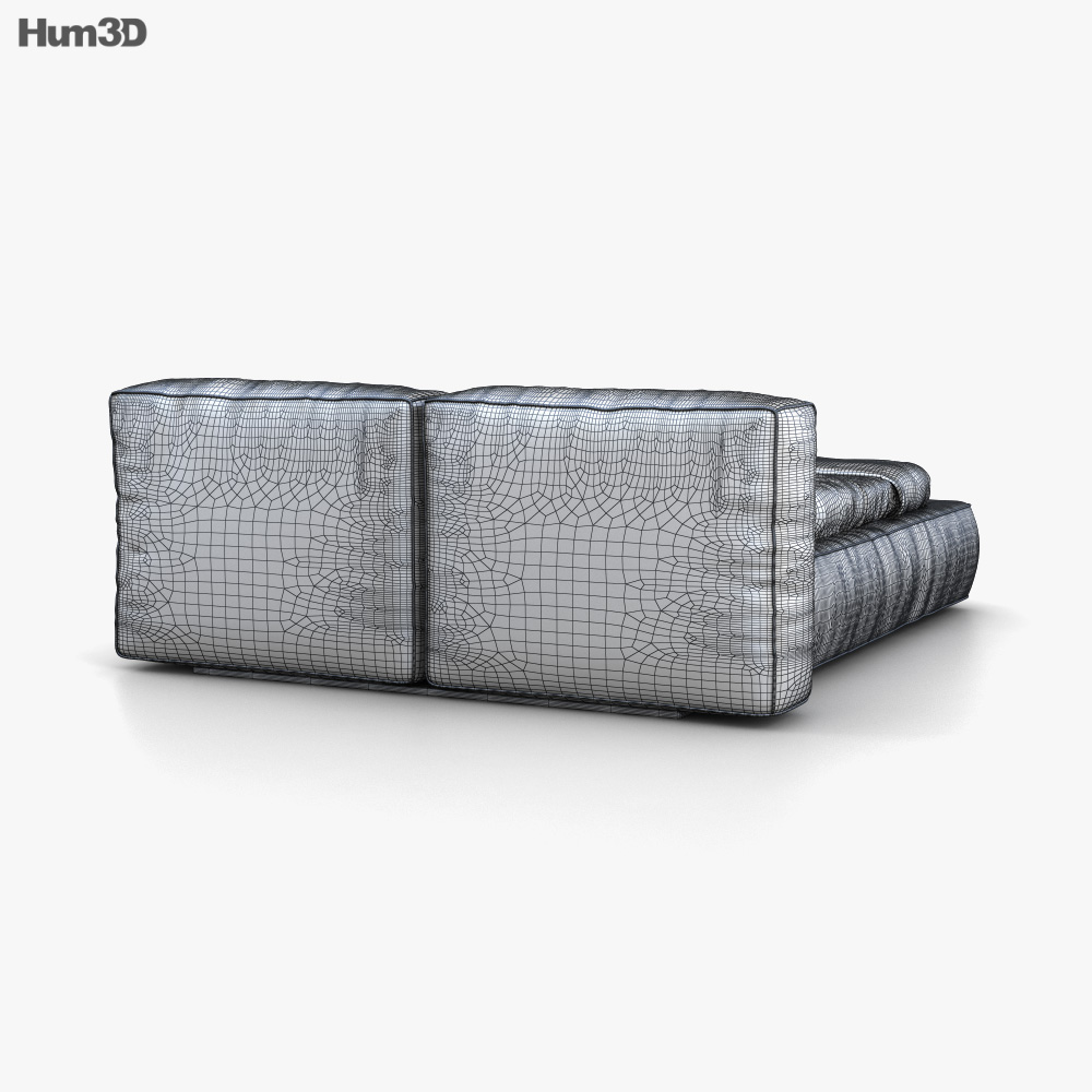 Bonaldo Fluff Bed 3D model - Download in MAX, OBJ, FBX, C4D