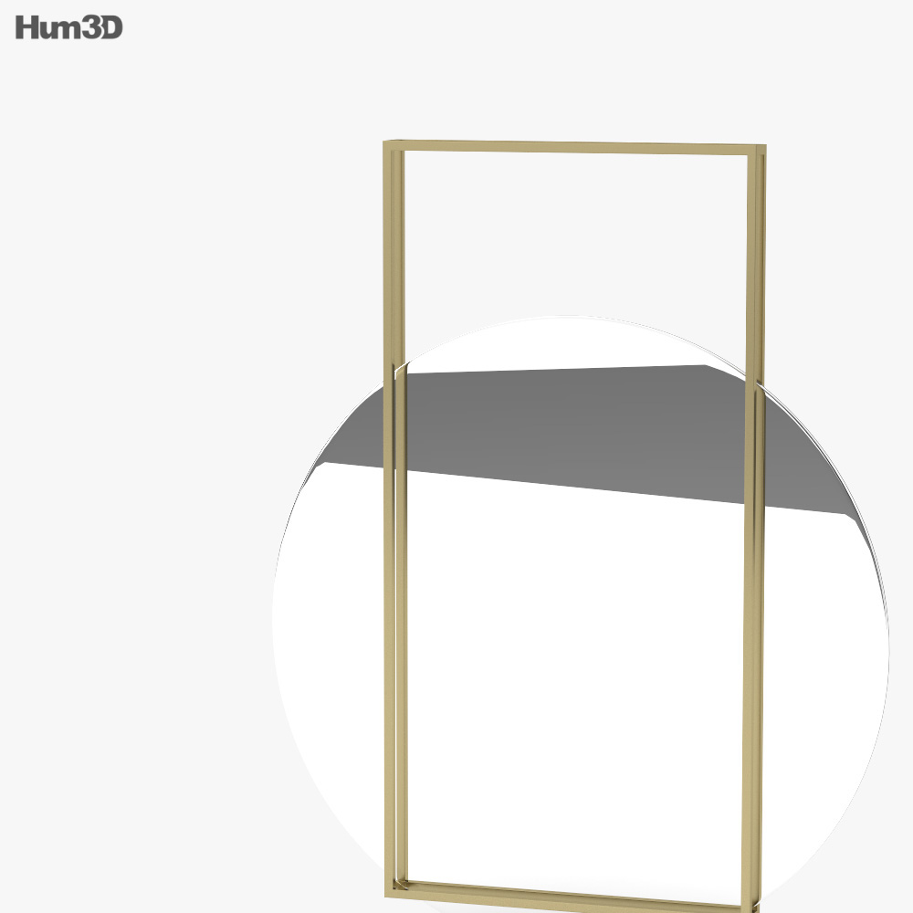 CB2 Pendulum Wall mirror 3D model - Download in MAX, OBJ, FBX, C4D