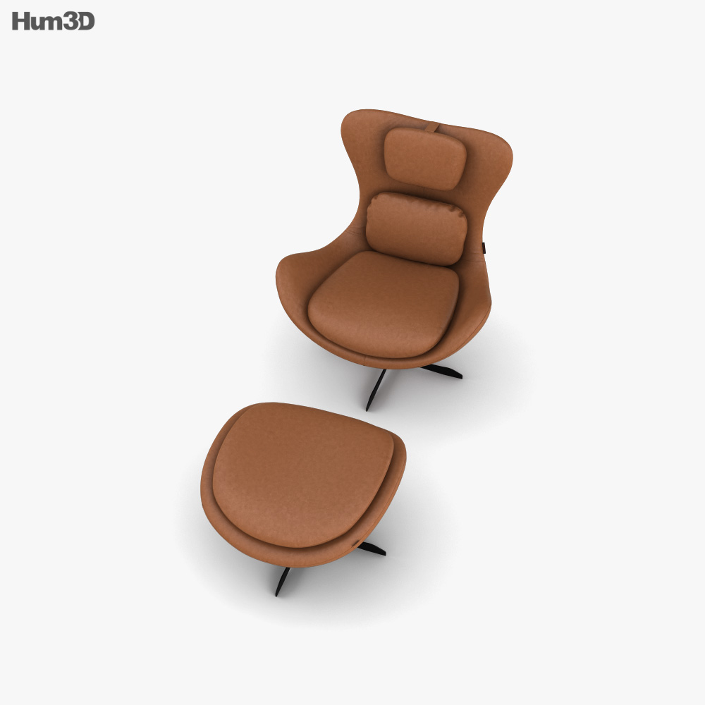 Calligaris Lazy Armchair 3D model - Download in MAX, OBJ, FBX, C4D