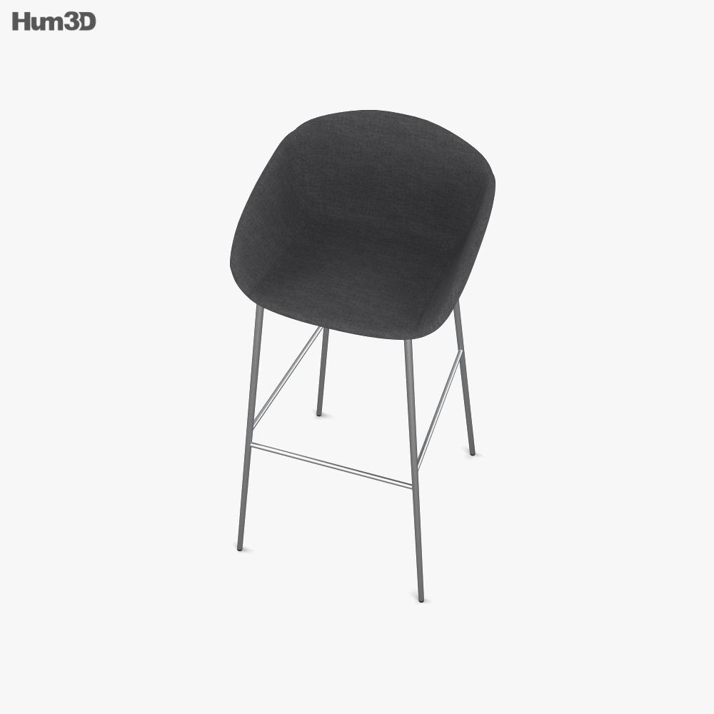 Calligaris Love High Bar stool 3D model - Download in MAX, OBJ, FBX, C4D