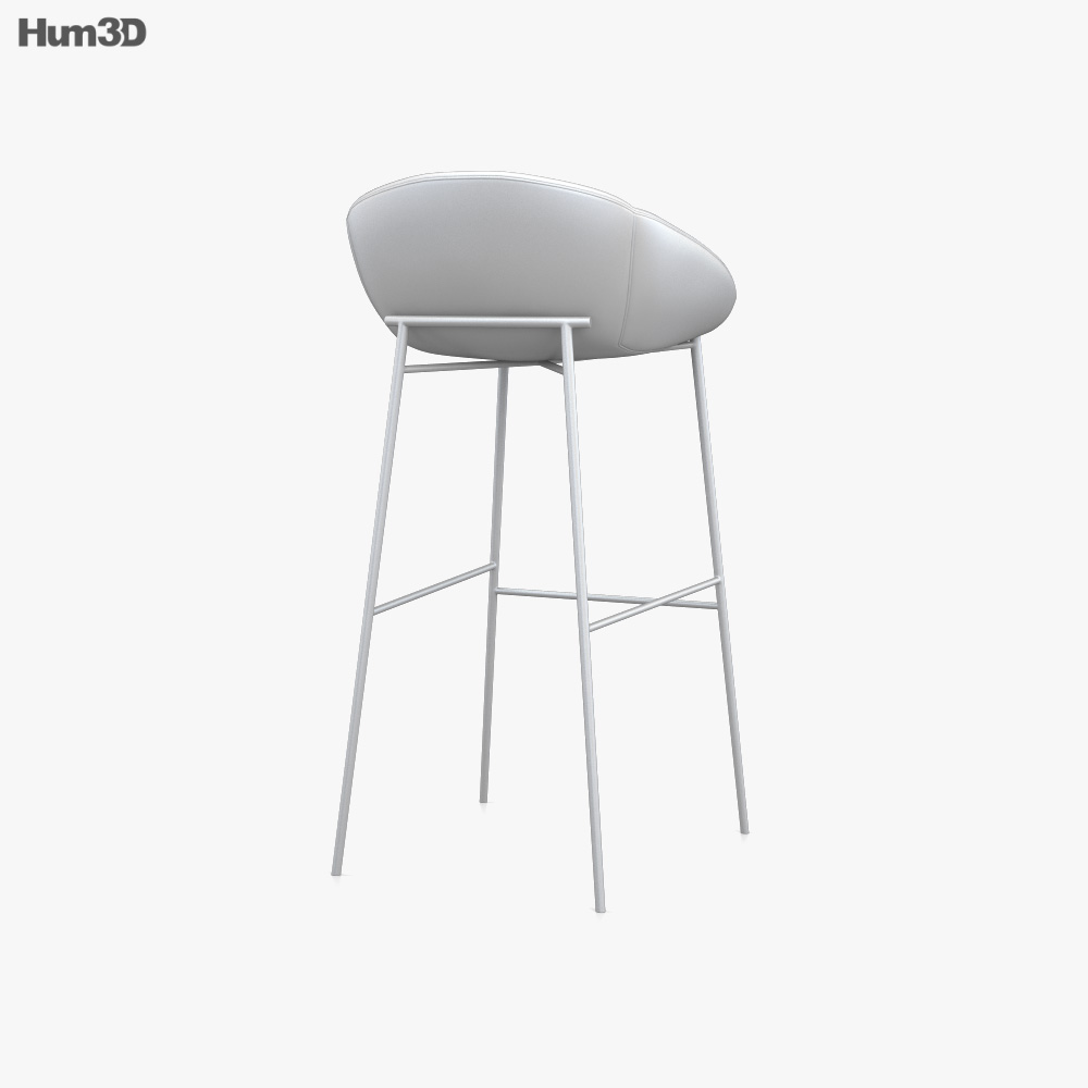 Calligaris Love High Bar stool 3D model - Download in MAX, OBJ, FBX, C4D