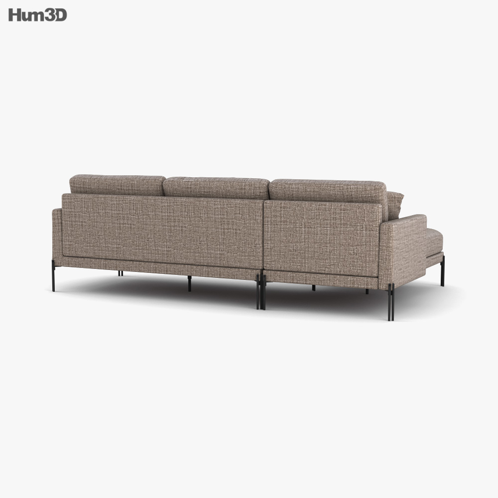 Calligaris Twin Contemporary Sofa 3D model - Download in MAX, OBJ, FBX, C4D