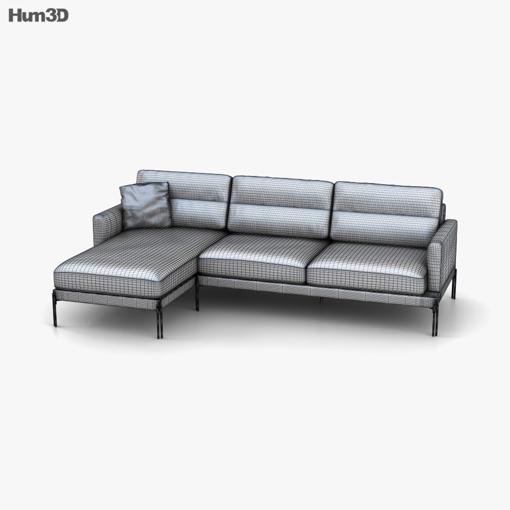 Calligaris Twin Contemporary Sofa 3D model - Download in MAX, OBJ, FBX, C4D
