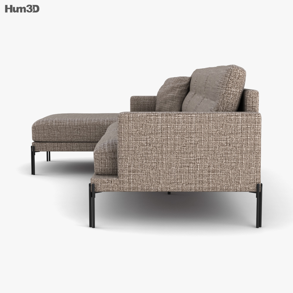 Calligaris Twin Contemporary Sofa 3D model - Download in MAX, OBJ, FBX, C4D