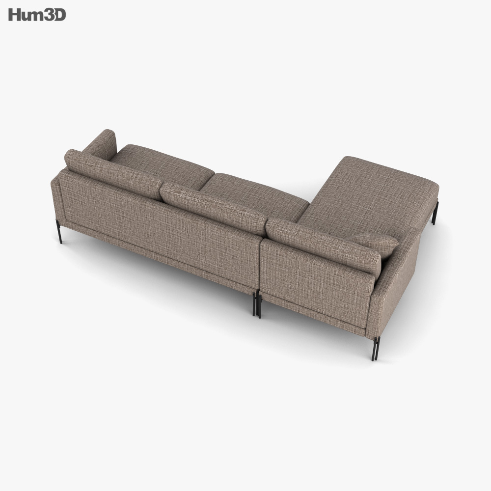 Calligaris Twin Contemporary Sofa 3D model - Download in MAX, OBJ, FBX, C4D