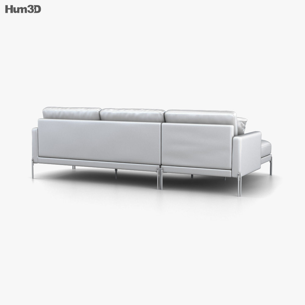 Calligaris Twin Contemporary Sofa 3D model - Download in MAX, OBJ, FBX, C4D