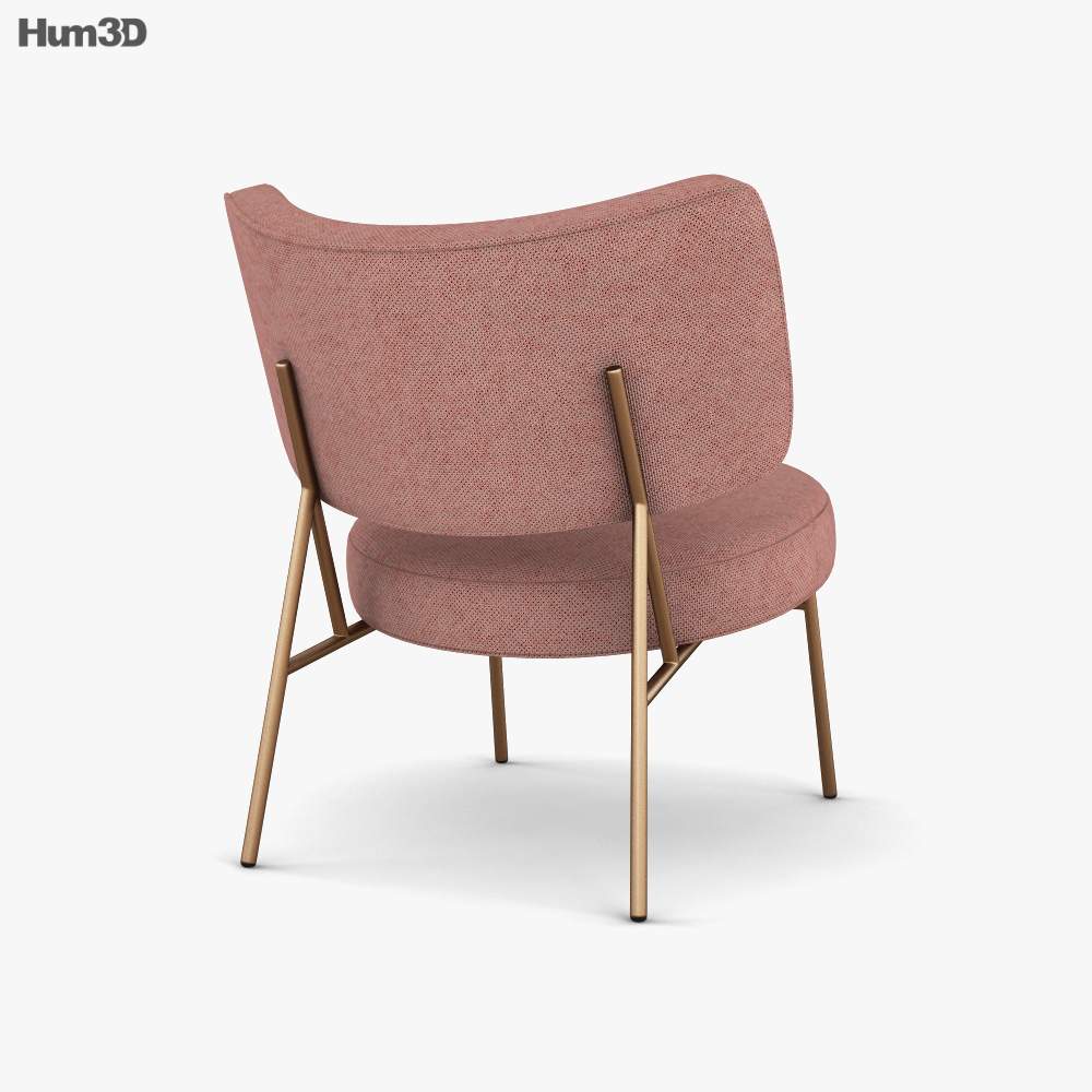Calligaris Coco Lounge chair 3D model - Download in MAX, OBJ, FBX, C4D