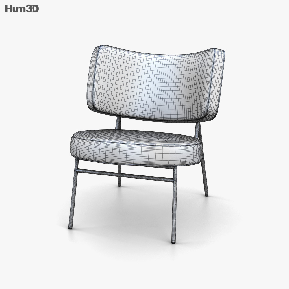 Calligaris Coco Lounge chair 3D model - Download in MAX, OBJ, FBX, C4D