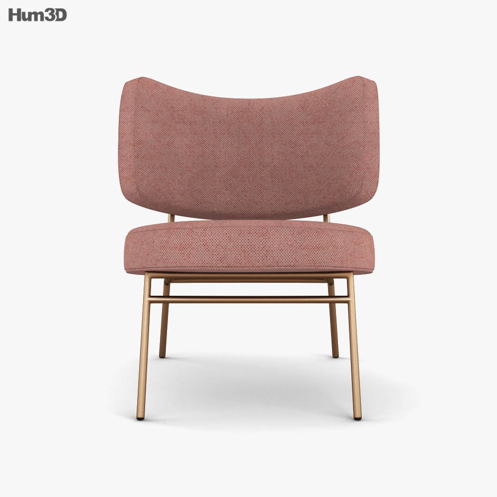 Calligaris Coco Lounge chair 3D model - Download in MAX, OBJ, FBX, C4D