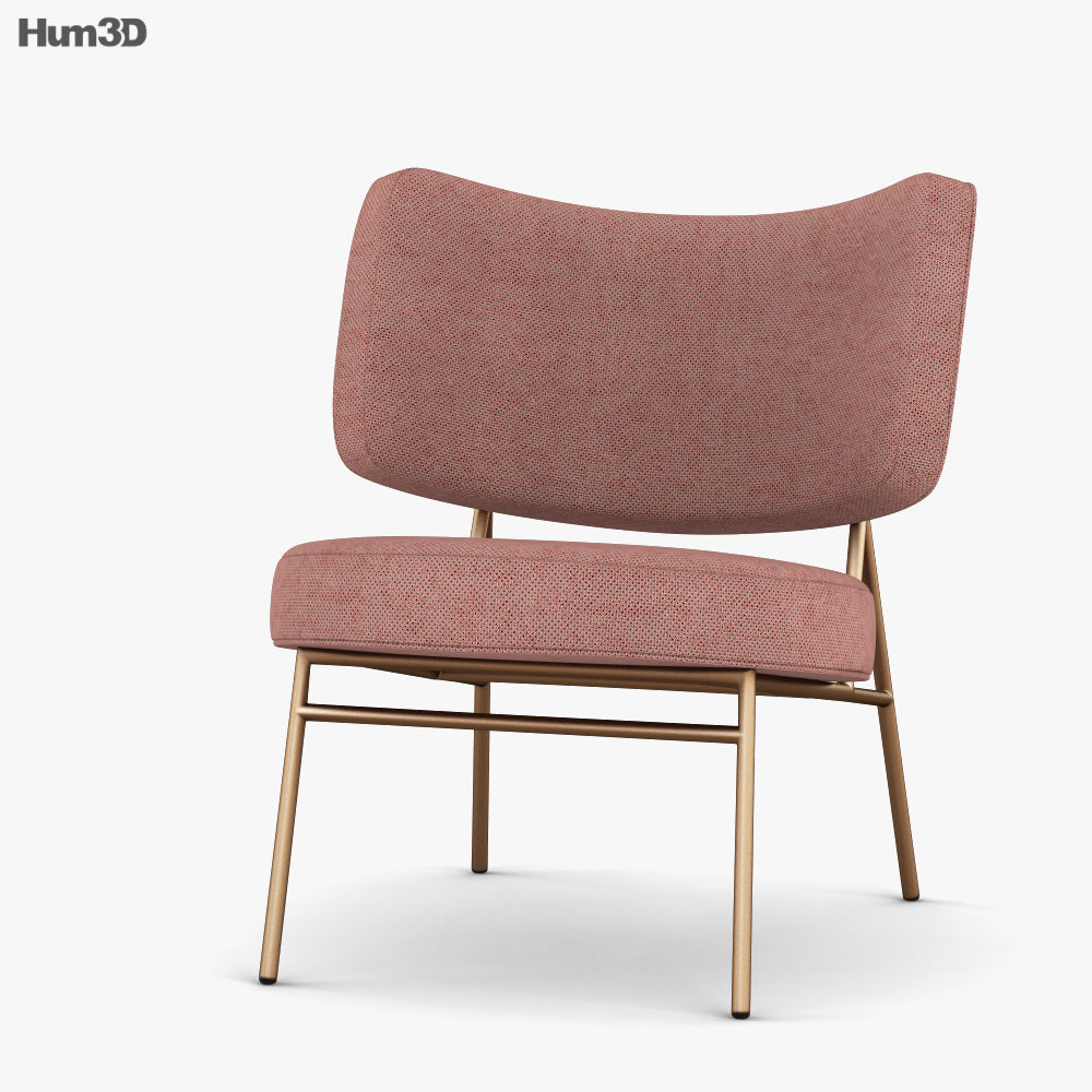 Calligaris Coco Lounge chair 3D model - Download in MAX, OBJ, FBX, C4D