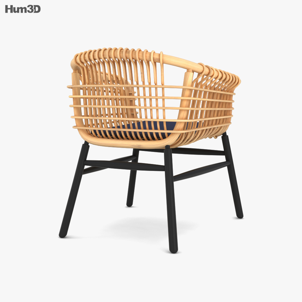 Cappellini Lukis Armchair 3D model - Download in MAX, OBJ, FBX, C4D