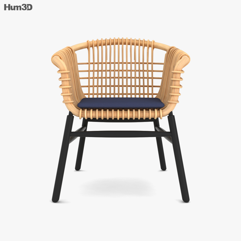 Cappellini Lukis Armchair 3D model - Download in MAX, OBJ, FBX, C4D