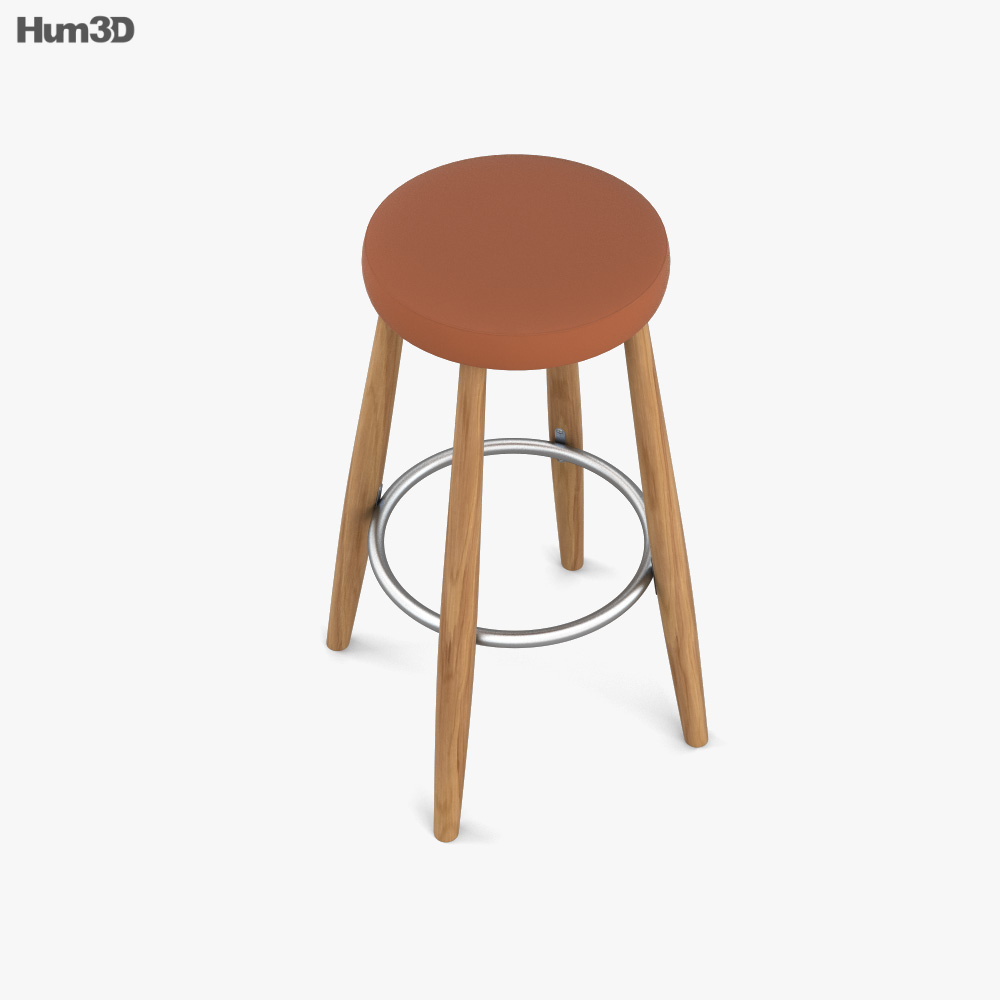 Carl Hansen and Son CH56 Bar stool 3D model - Download in MAX, OBJ, FBX ...