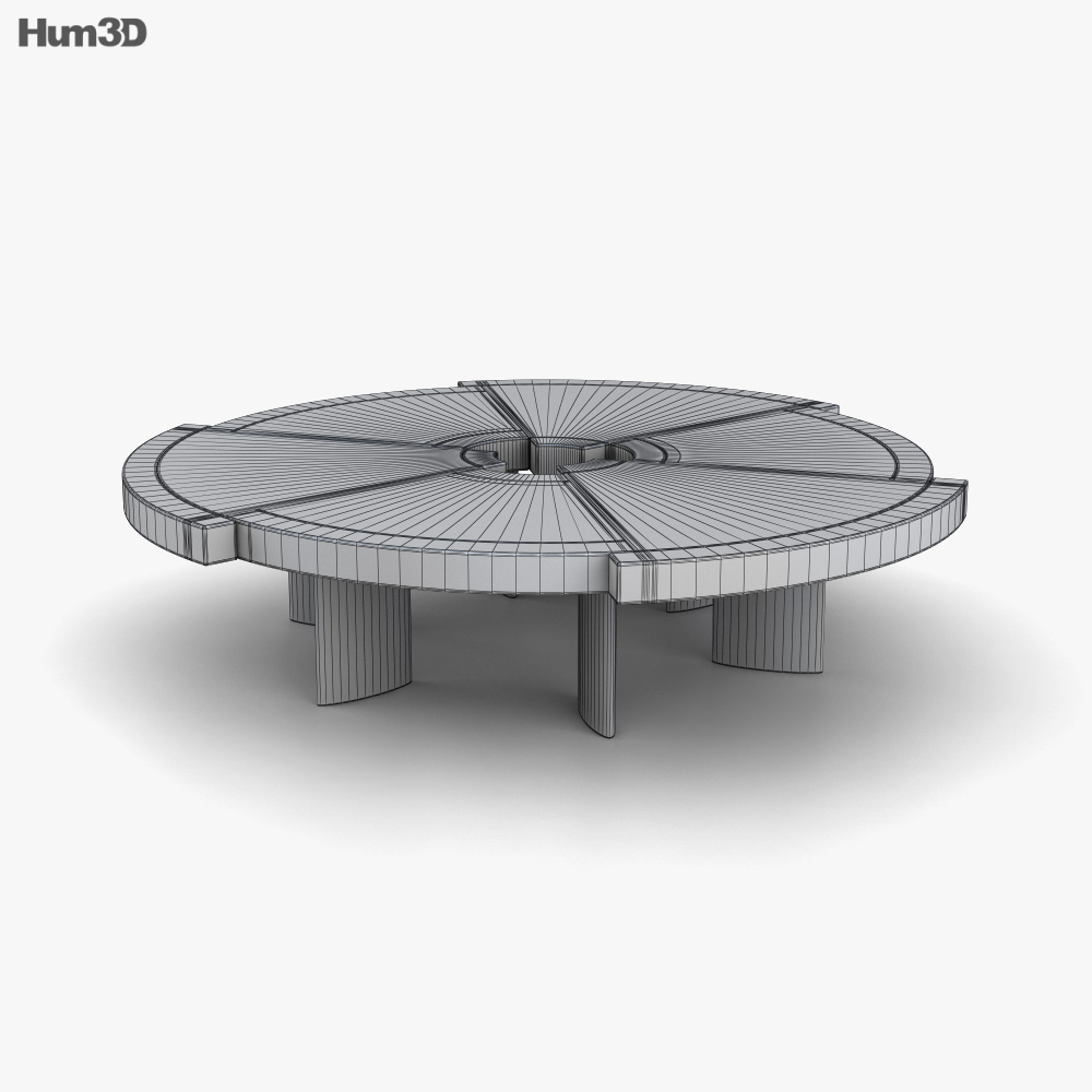 Cassina Rio Table 3D model - Download in MAX, OBJ, FBX, C4D