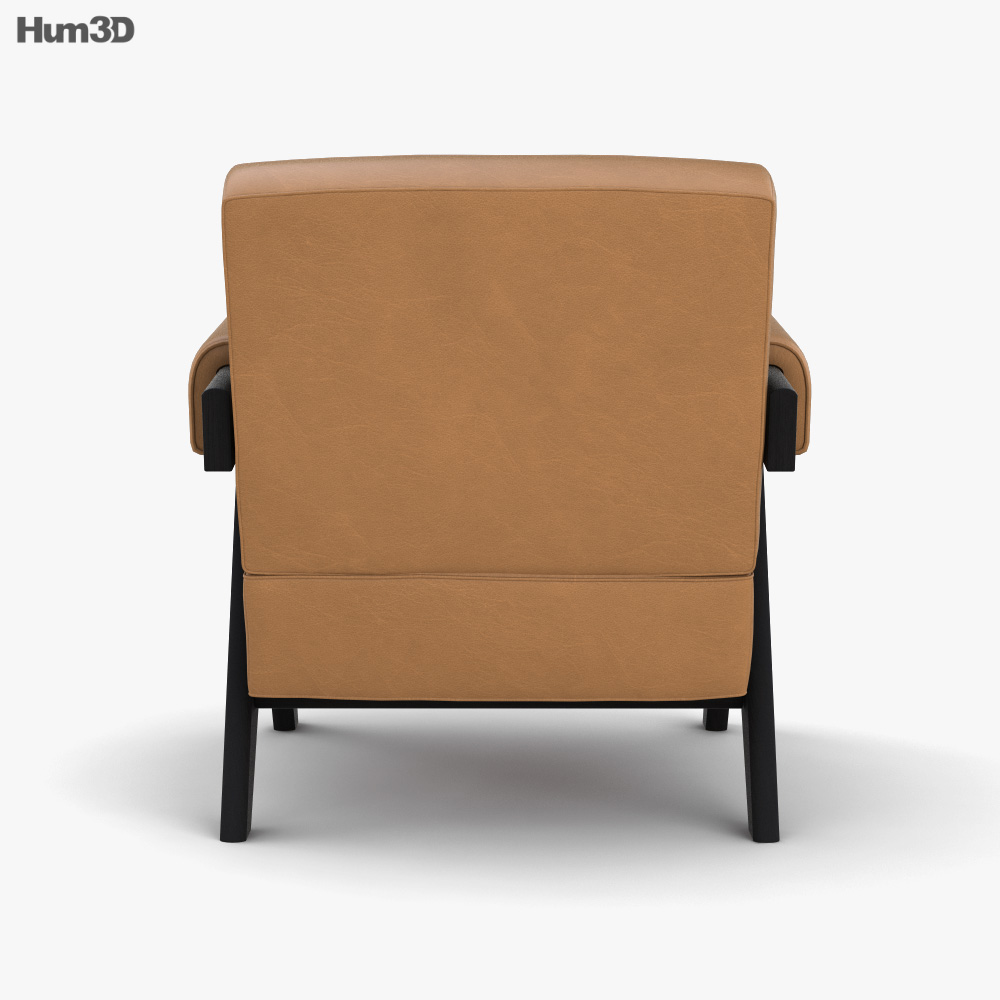 Cassina Capitol Complex Armchair 3D model - Download in MAX, OBJ, FBX, C4D