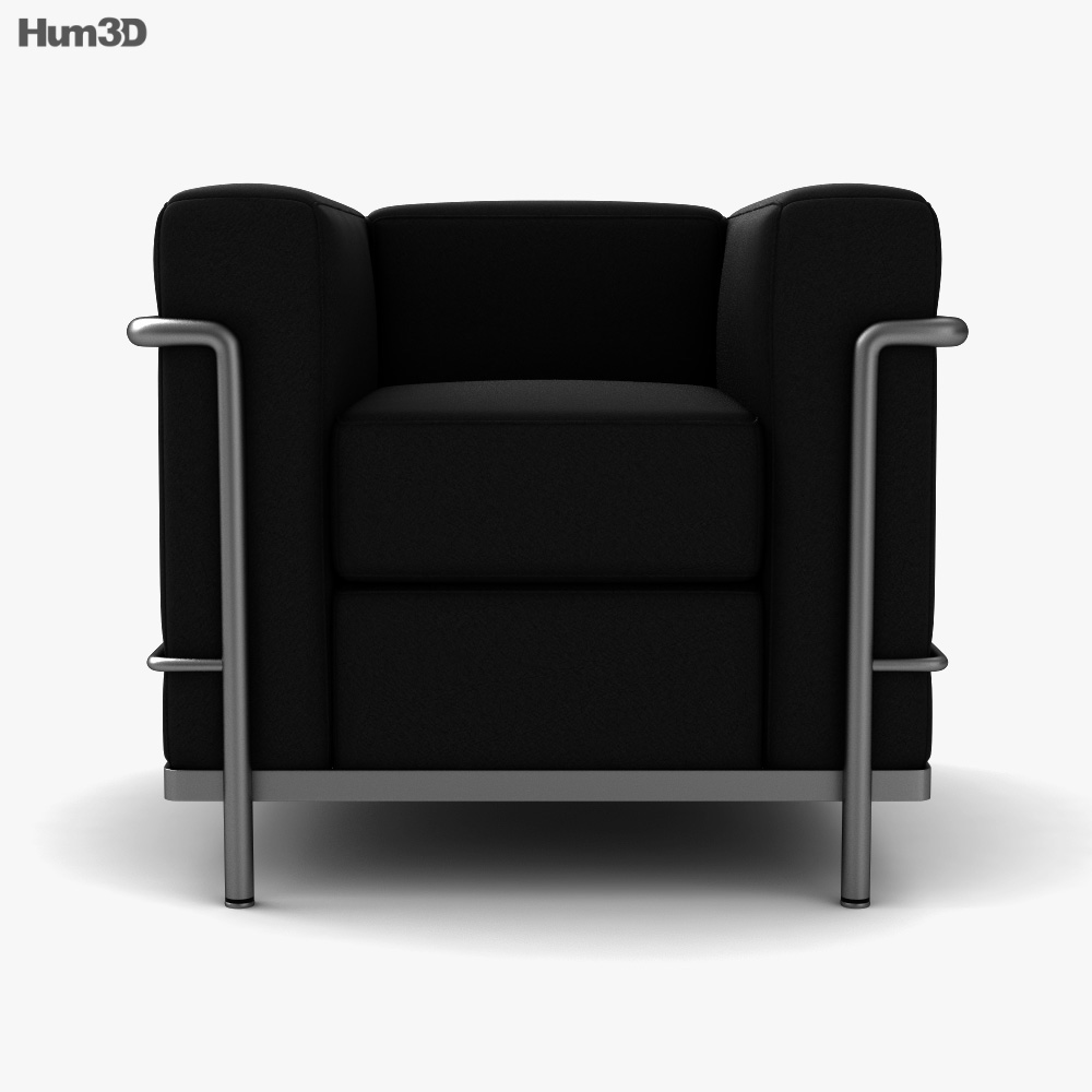 Cassina LC2 Armchair 3D model - Download in MAX, OBJ, FBX, C4D