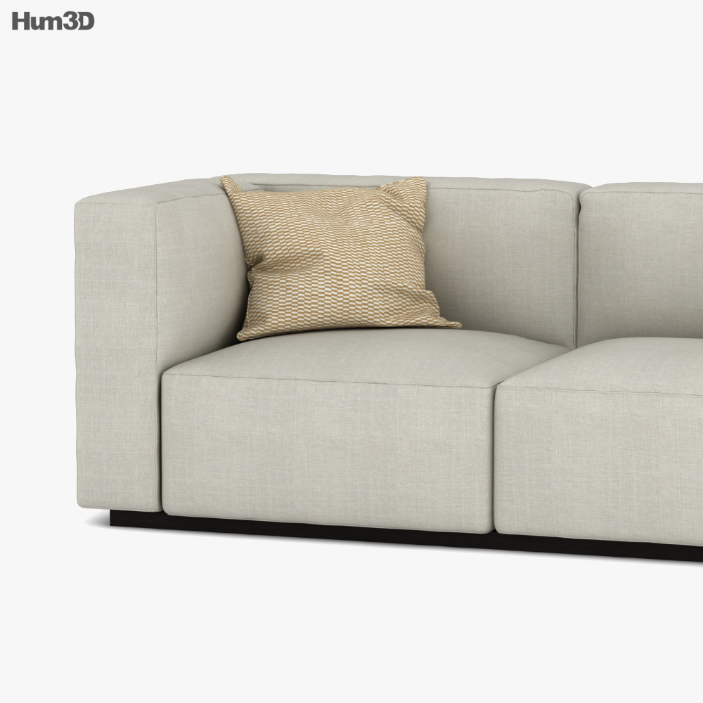 Cassina 271 Mex Cube Sofa 3D model - Download in MAX, OBJ, FBX, C4D