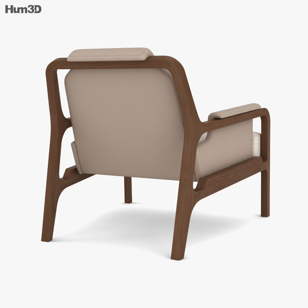 Caste Fergus Lounge chair 3D model - Download in MAX, OBJ, FBX, C4D