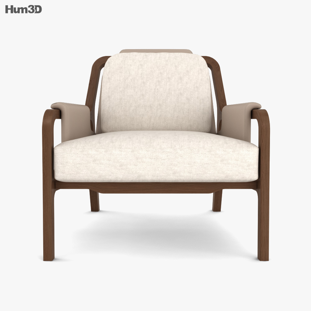 Caste Fergus Lounge chair 3D model - Download in MAX, OBJ, FBX, C4D