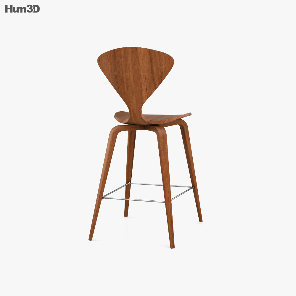 Cherner-Chair Company Cherner Bar stool 3D model - Download in MAX, OBJ ...