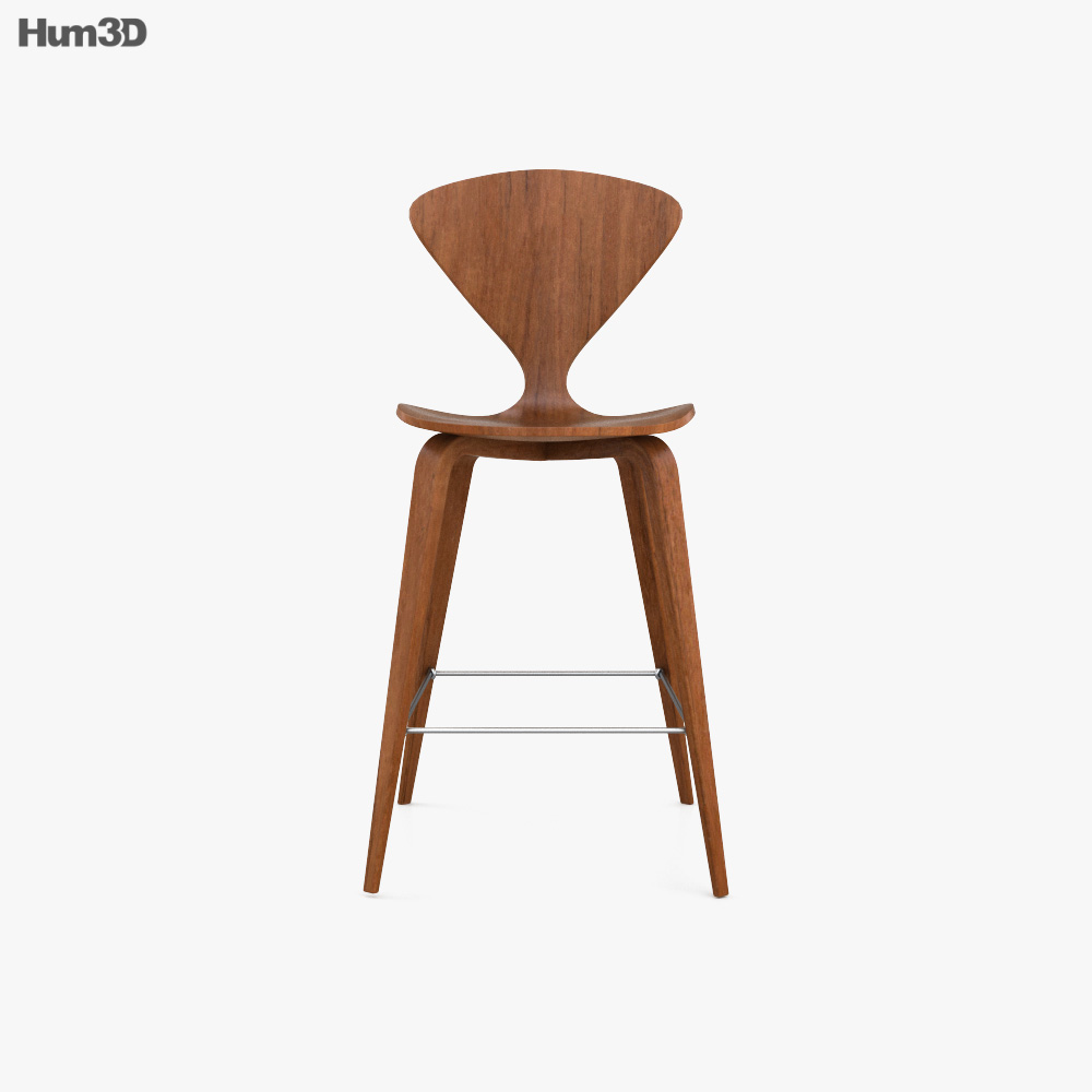 Cherner-Chair Company Cherner Bar stool 3D model - Download in MAX, OBJ ...