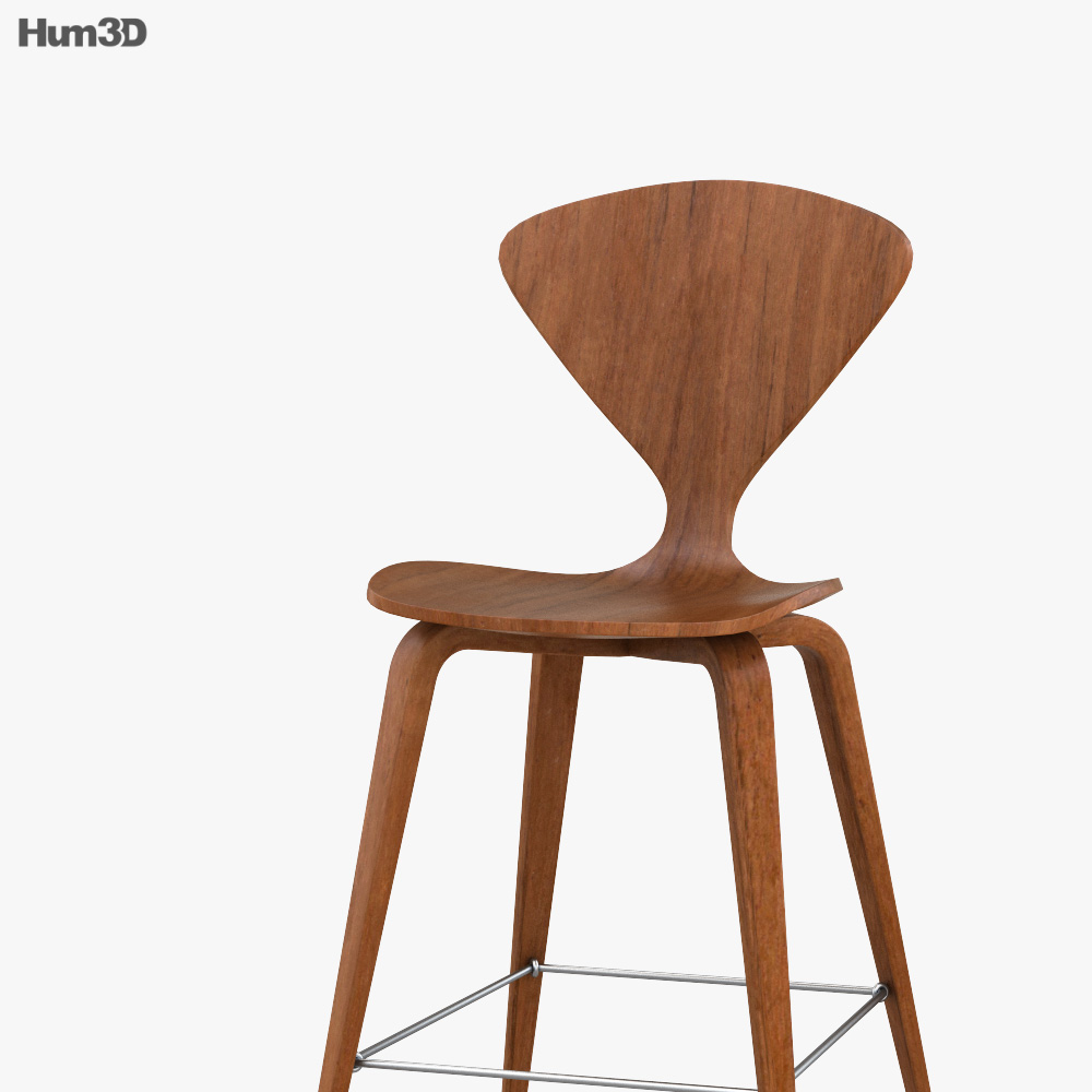 Cherner-Chair Company Cherner Bar stool 3D model - Download in MAX, OBJ ...