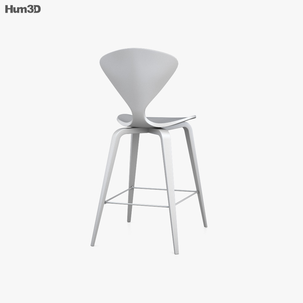 Cherner-Chair Company Cherner Bar stool 3D model - Download in MAX, OBJ ...
