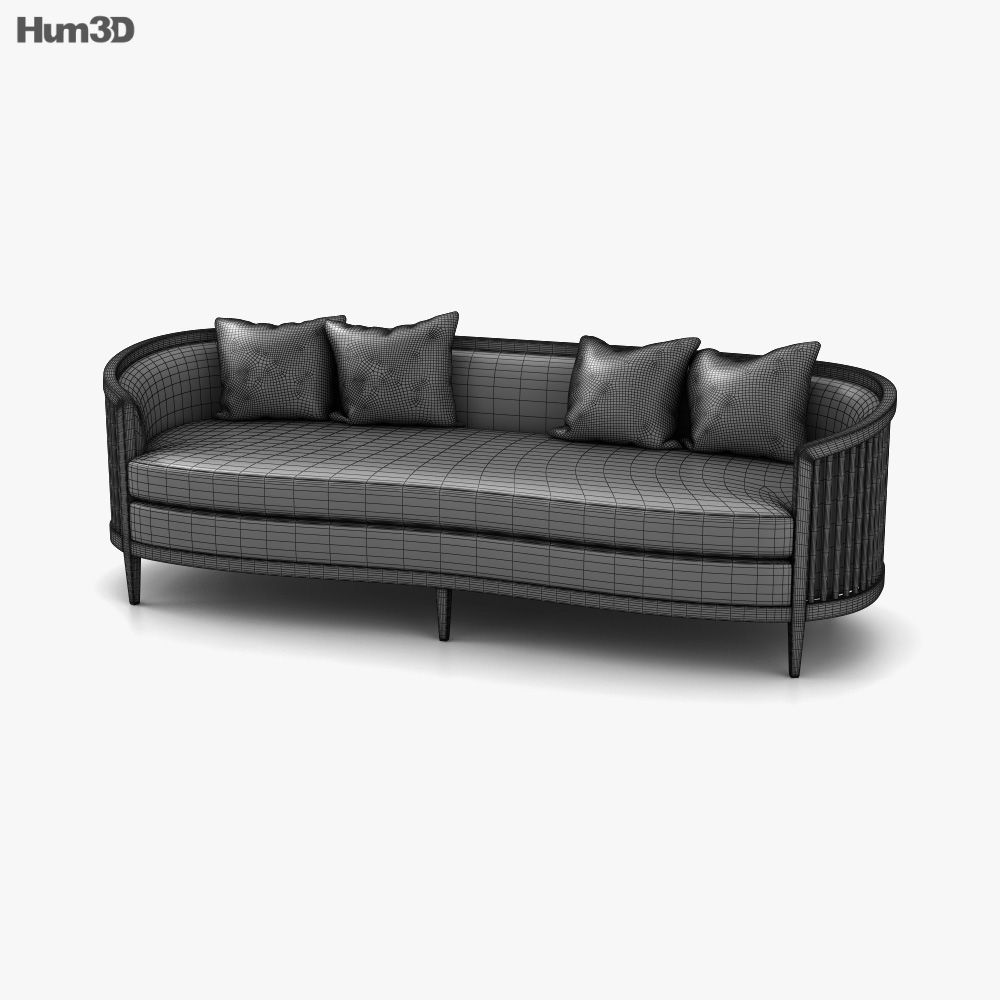 Coco Wolf Largo Lugano Sofa 3D model - Download in MAX, OBJ, FBX, C4D