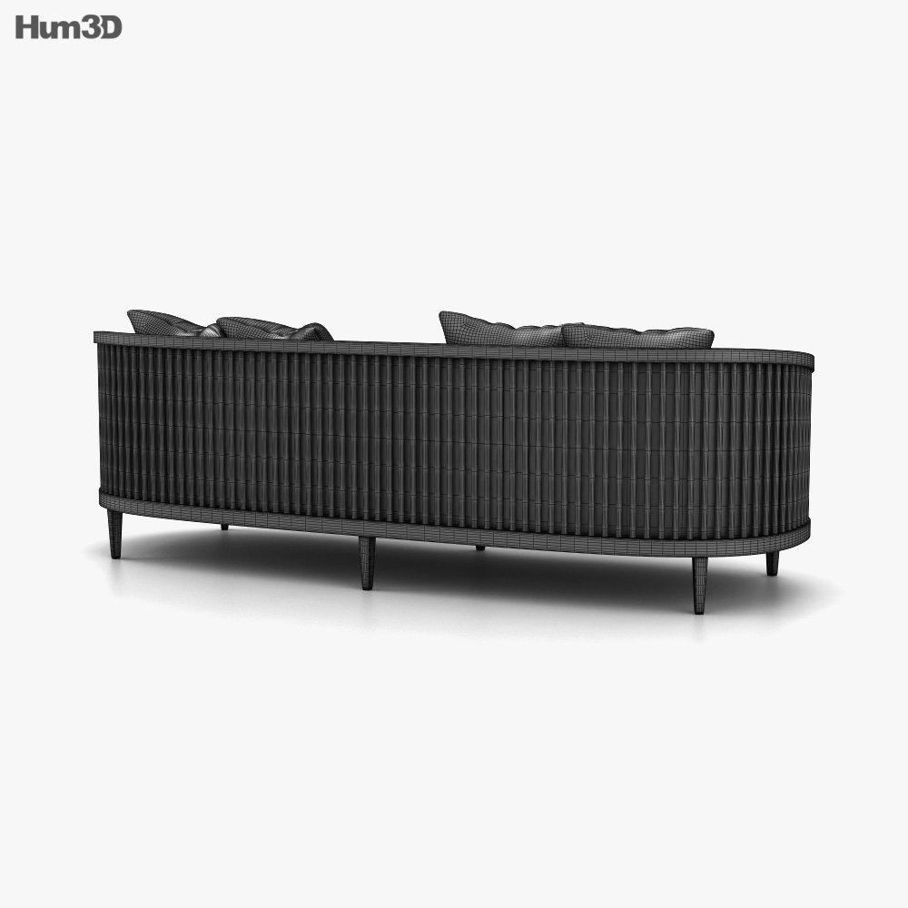 Coco Wolf Largo Lugano Sofa 3D model - Download in MAX, OBJ, FBX, C4D