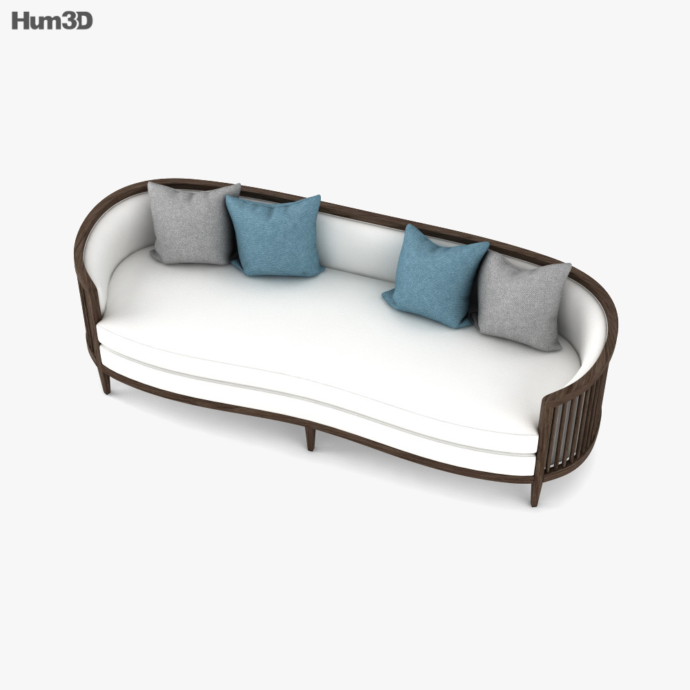 Coco Wolf Largo Lugano Sofa 3D model - Download in MAX, OBJ, FBX, C4D