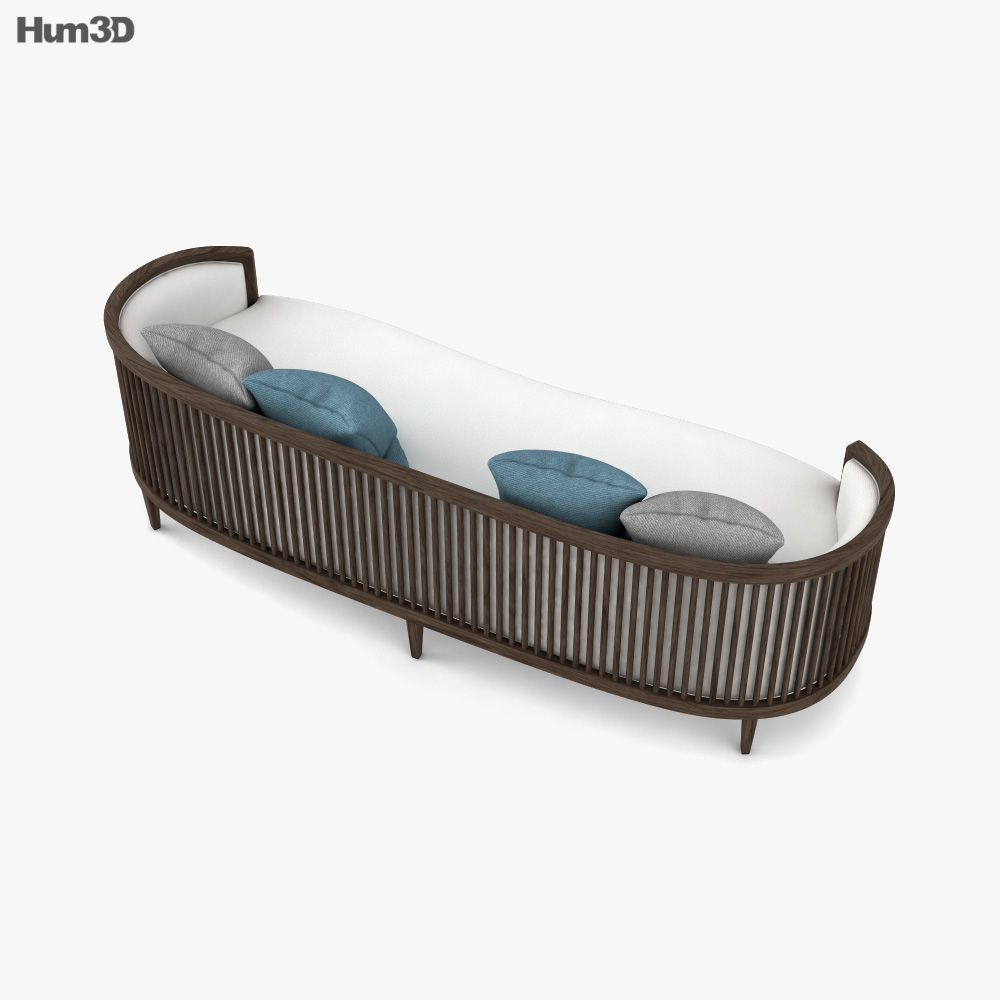 Coco Wolf Largo Lugano Sofa 3D model - Download in MAX, OBJ, FBX, C4D