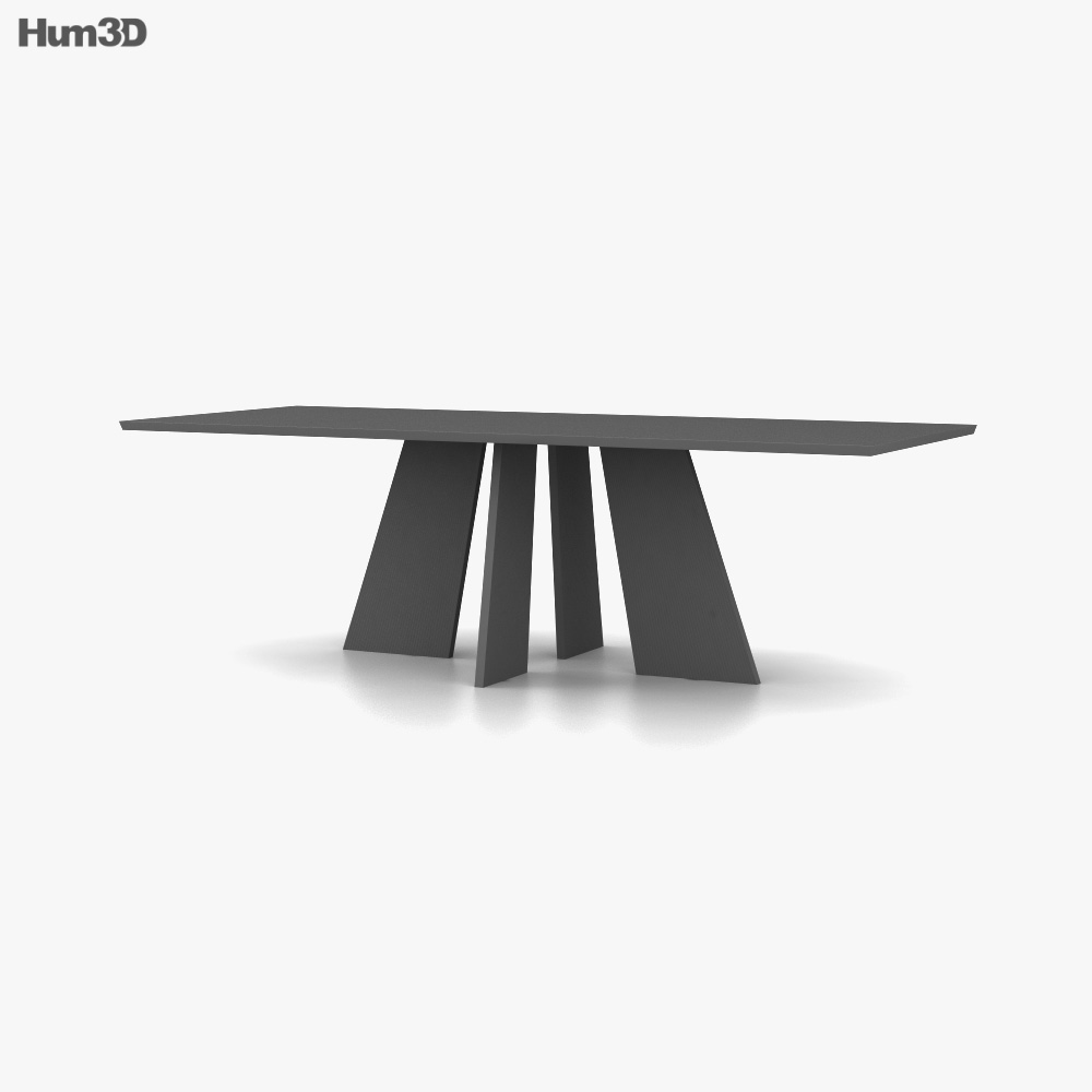 Conde House Hakama Table 3D model - Download in MAX, OBJ, FBX, C4D