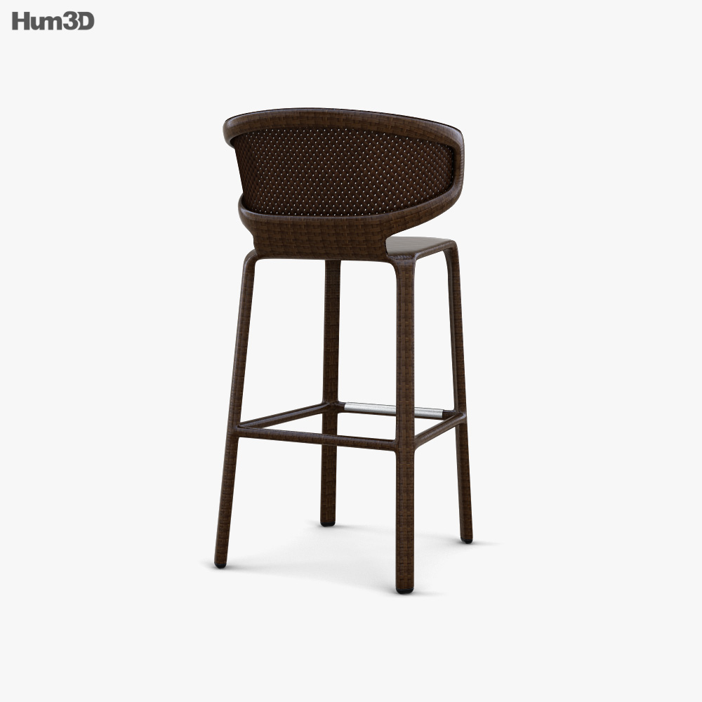Dedon Seashell Bar stool 3D model - Download in MAX, OBJ, FBX, C4D