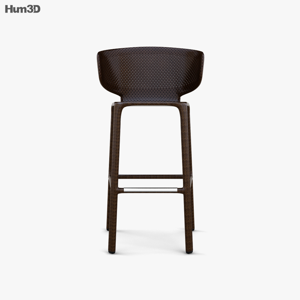 Dedon Seashell Bar stool 3D model - Download in MAX, OBJ, FBX, C4D