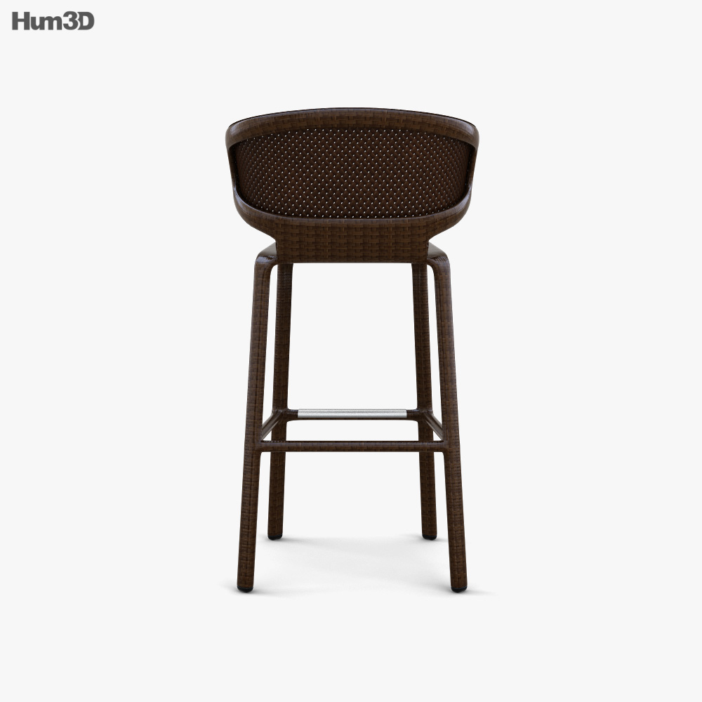 Dedon Seashell Bar stool 3D model - Download in MAX, OBJ, FBX, C4D