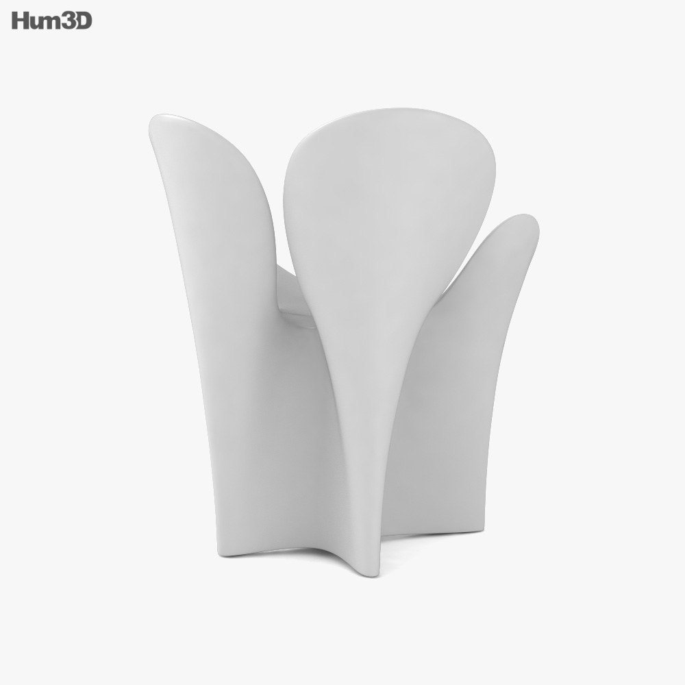 Driade Clover Chair 3D model - Download in MAX, OBJ, FBX, C4D