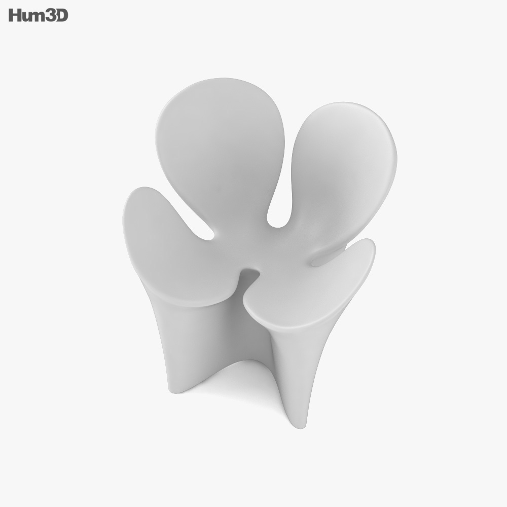 Driade Clover Chair 3D model - Download in MAX, OBJ, FBX, C4D
