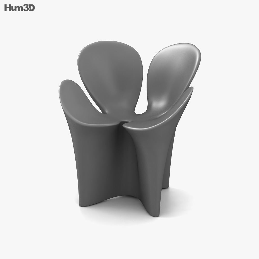Driade Clover Chair 3D model - Download in MAX, OBJ, FBX, C4D