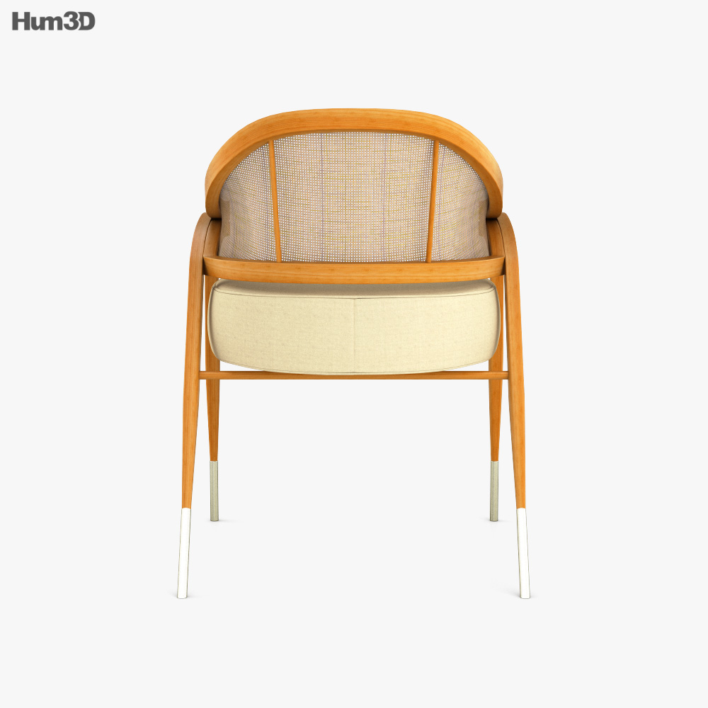 Dunbar A Frame Rattan Chair 3D model - Download in MAX, OBJ, FBX, C4D