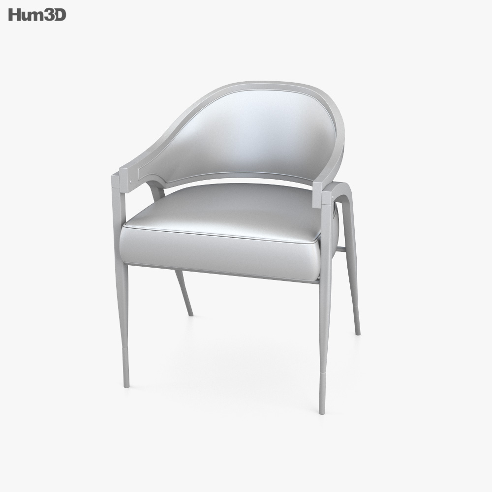 Dunbar A Frame Rattan Chair 3D model - Download in MAX, OBJ, FBX, C4D