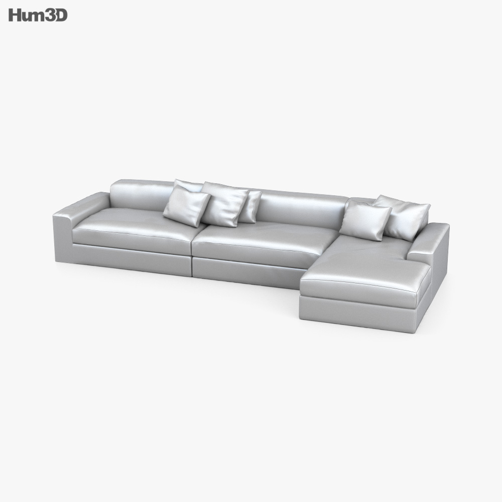 Poliform Dune Sofa 3D model - Download in MAX, OBJ, FBX, C4D