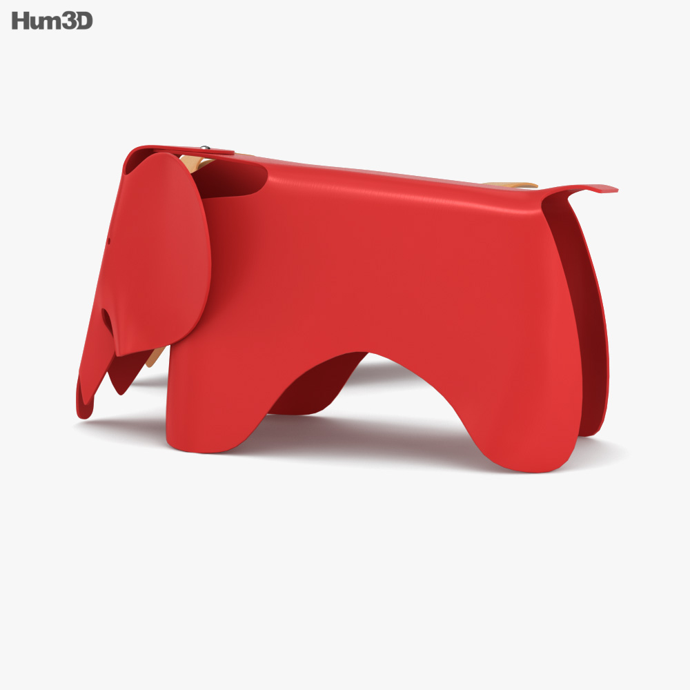 Eames Elephant Chair 3D model - Download in MAX, OBJ, FBX, C4D