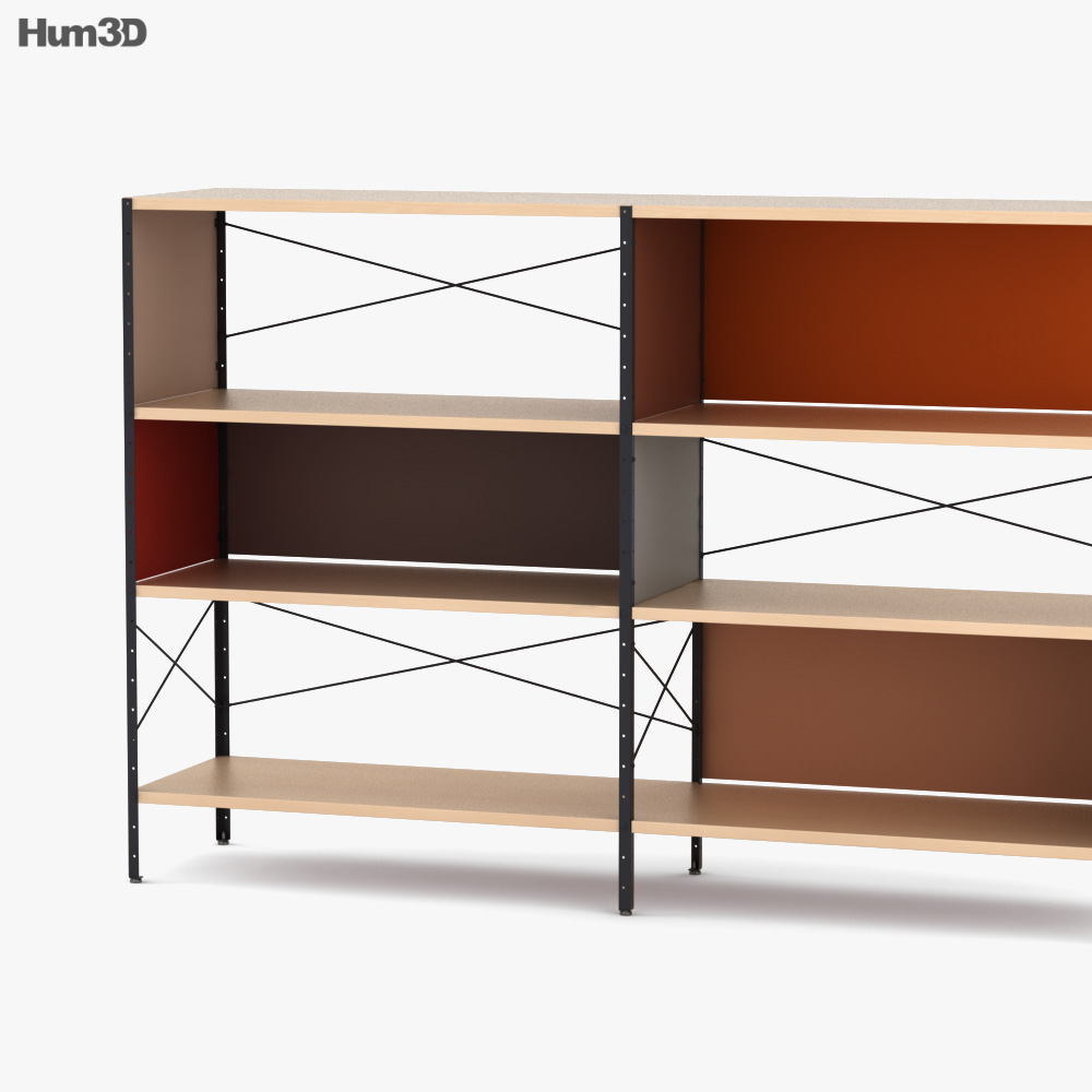 Eames Storage Unit Shelf 3D model - Download in MAX, OBJ, FBX, C4D