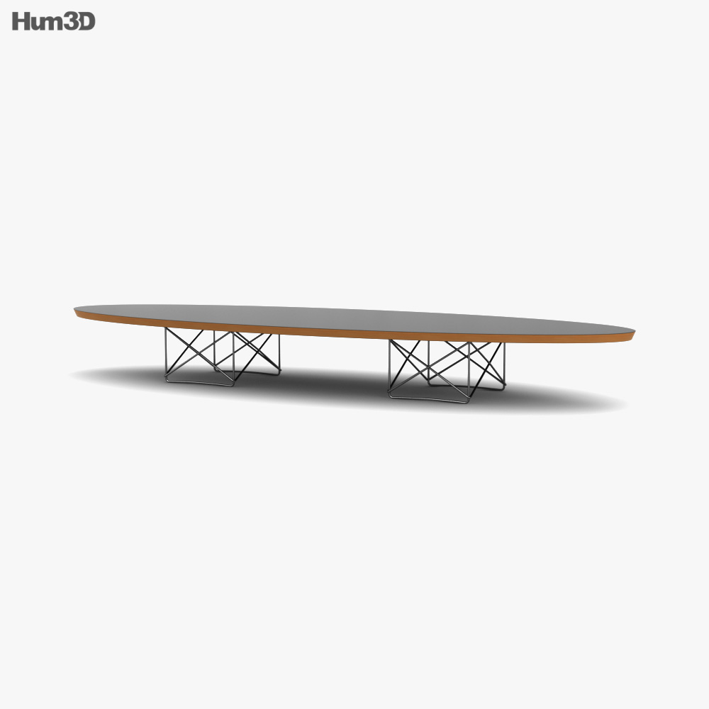 Eames Elliptical Table 3D model - Download in MAX, OBJ, FBX, C4D
