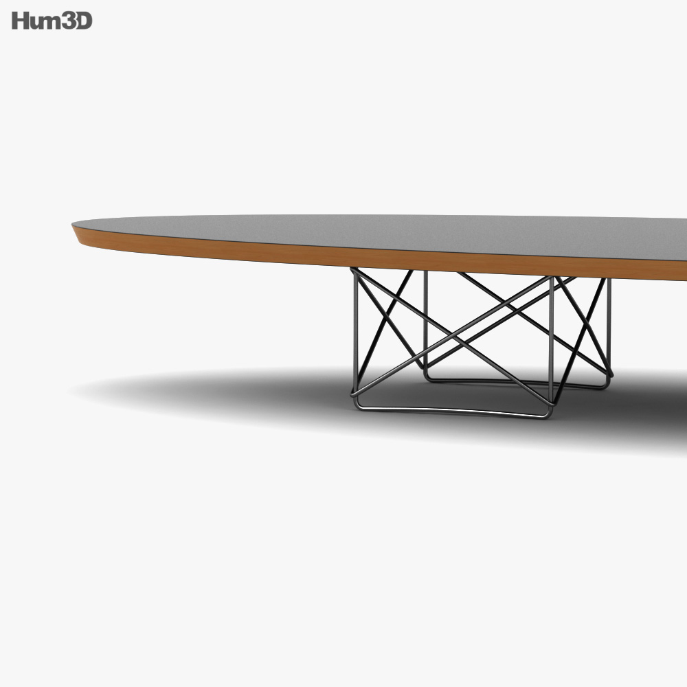 Eames Elliptical Table 3D model - Download in MAX, OBJ, FBX, C4D