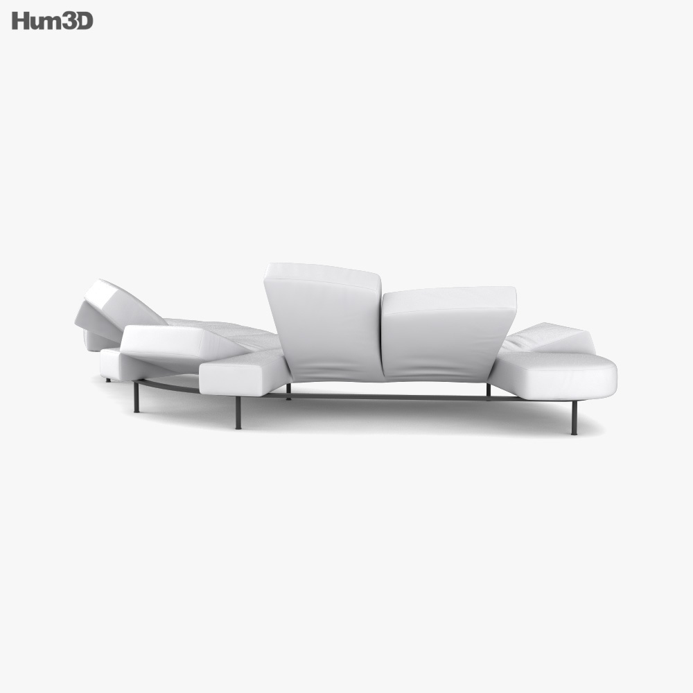 Edra Flap Sofa 3D model - Download in MAX, OBJ, FBX, C4D