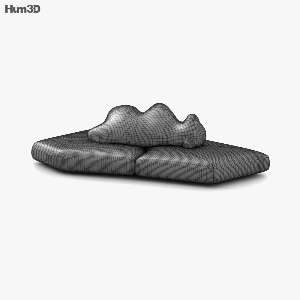 Edra Pack Sofa 3D model - Download in MAX, OBJ, FBX, C4D
