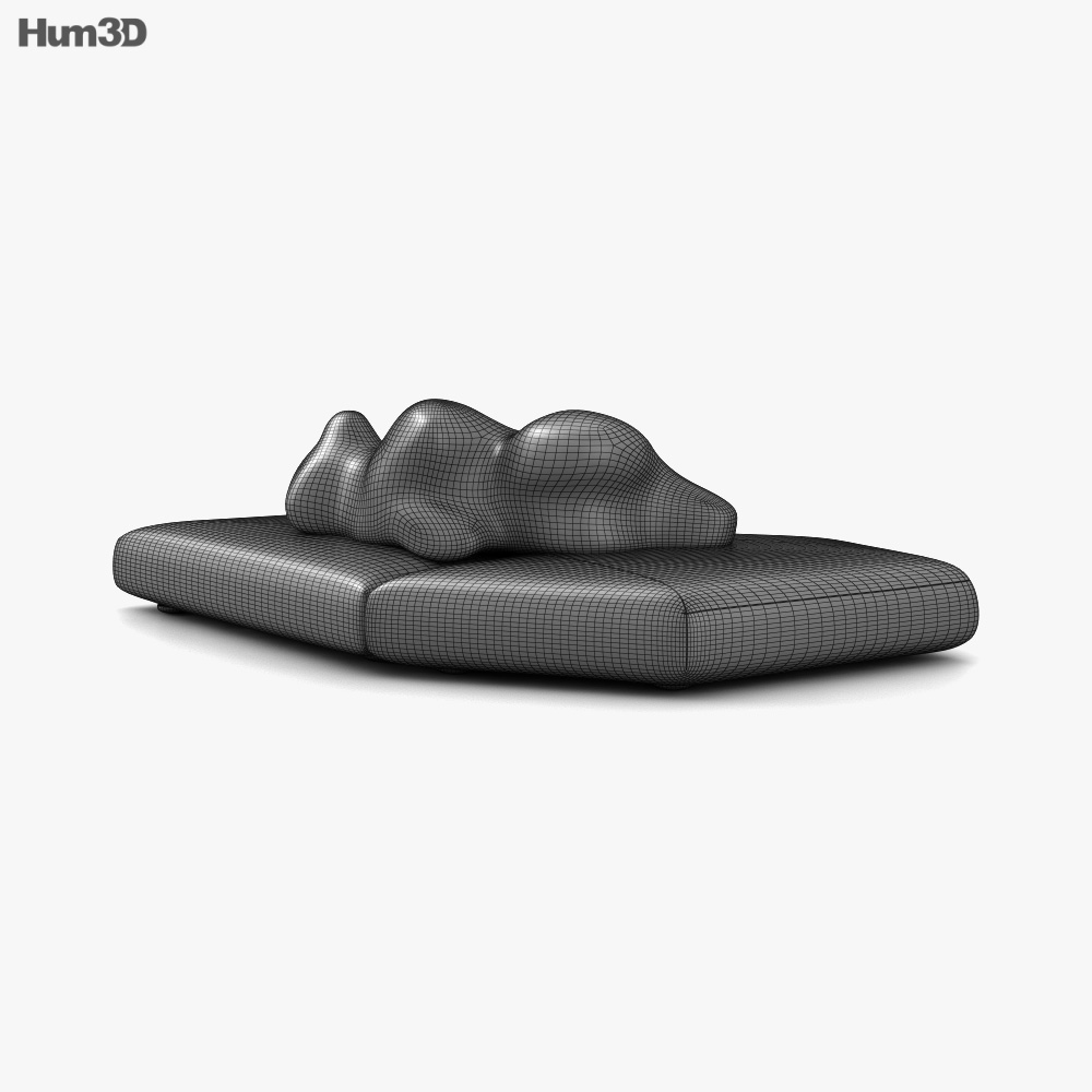 Edra Pack Sofa 3D model - Download in MAX, OBJ, FBX, C4D