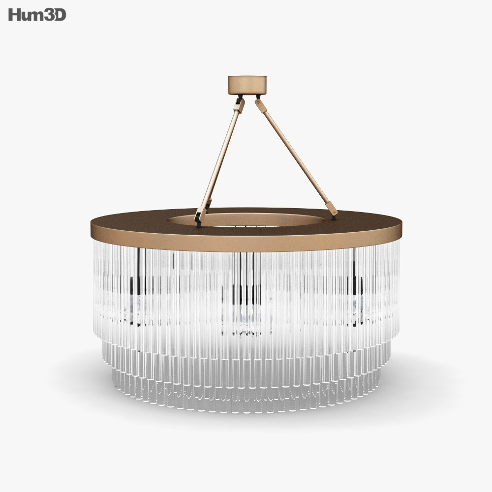 Eichholtz Chandelier Hectors lamp 3D model - Download in MAX, OBJ, FBX, C4D